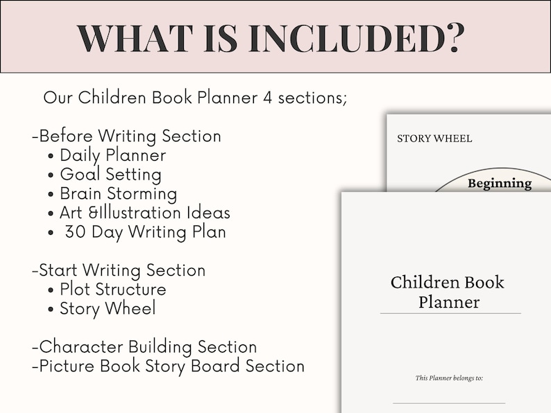 Children's Book Planner: Storyboard Template, Children Book Writing ...
