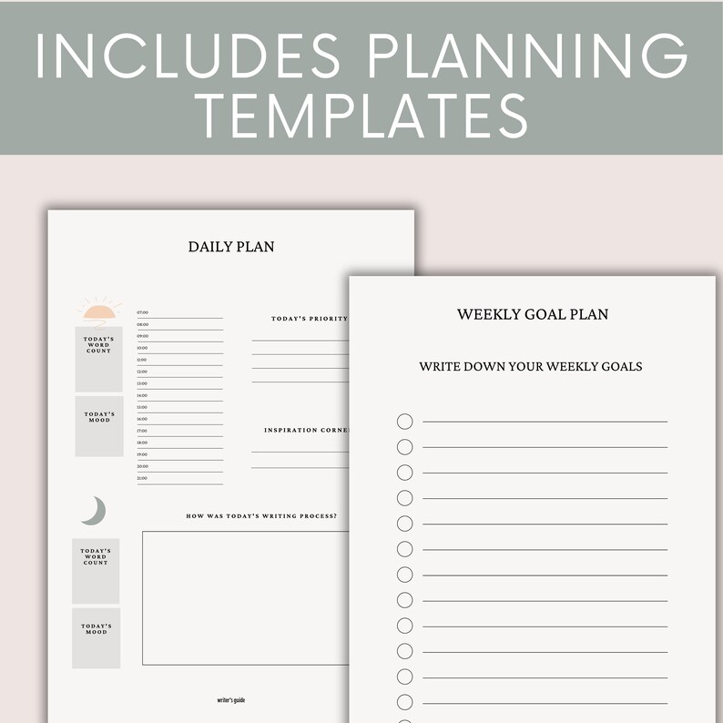 Writer Brainstorming Writing Template for Writer's Block, Creative ...