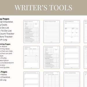 Novel Writing Planner: Author Story Plan Template, Writing a Book ...