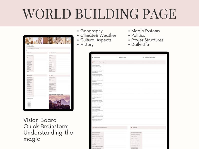 Notion Children Book Planner, Child Book Author Notion Planner ...