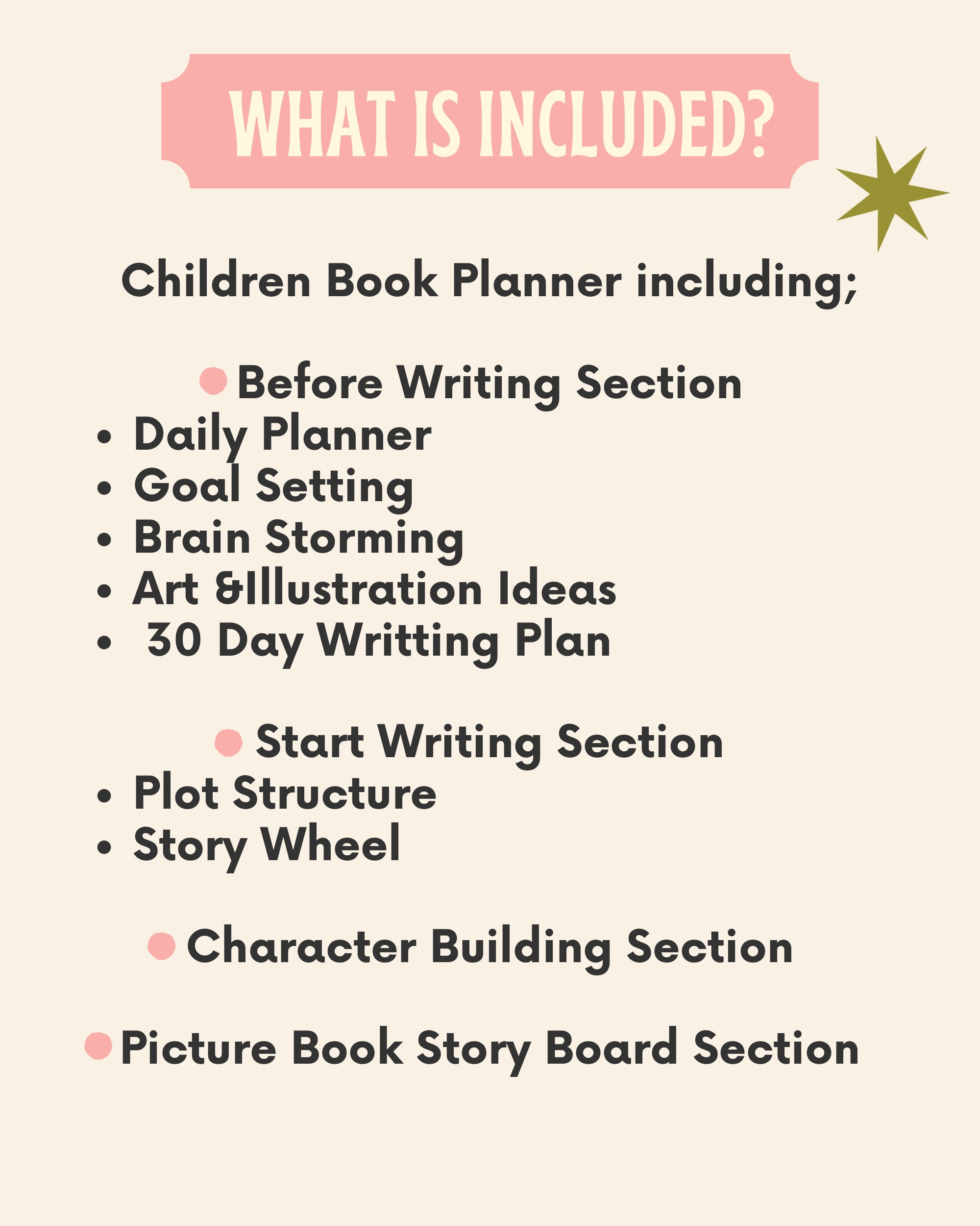 Children's Book Planner, Author Children Book Plan, Write a Childrens ...