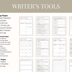 Fillable Novel Planner: Author Story Outline, Character Chart, Book ...