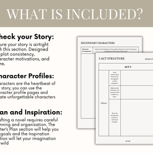 Idea Into Plot Writing Planner: Book Outline Workbook, Writing ...
