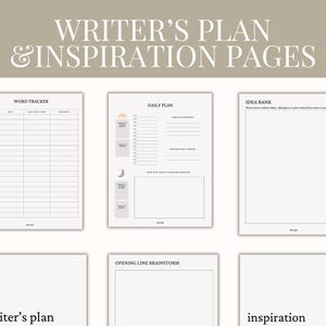 Novel and Nonfiction Writing Planner - Character, Life Story, and ...