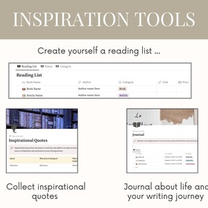 Notion Template Novel Planner, Book Writing Planner, World Building ...