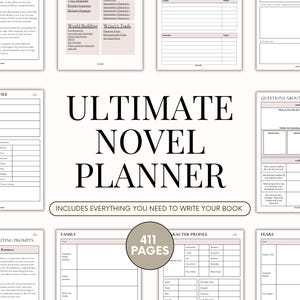 Ultimate Novel Planner: Book Writing Organizer (digital Download) - Etsy
