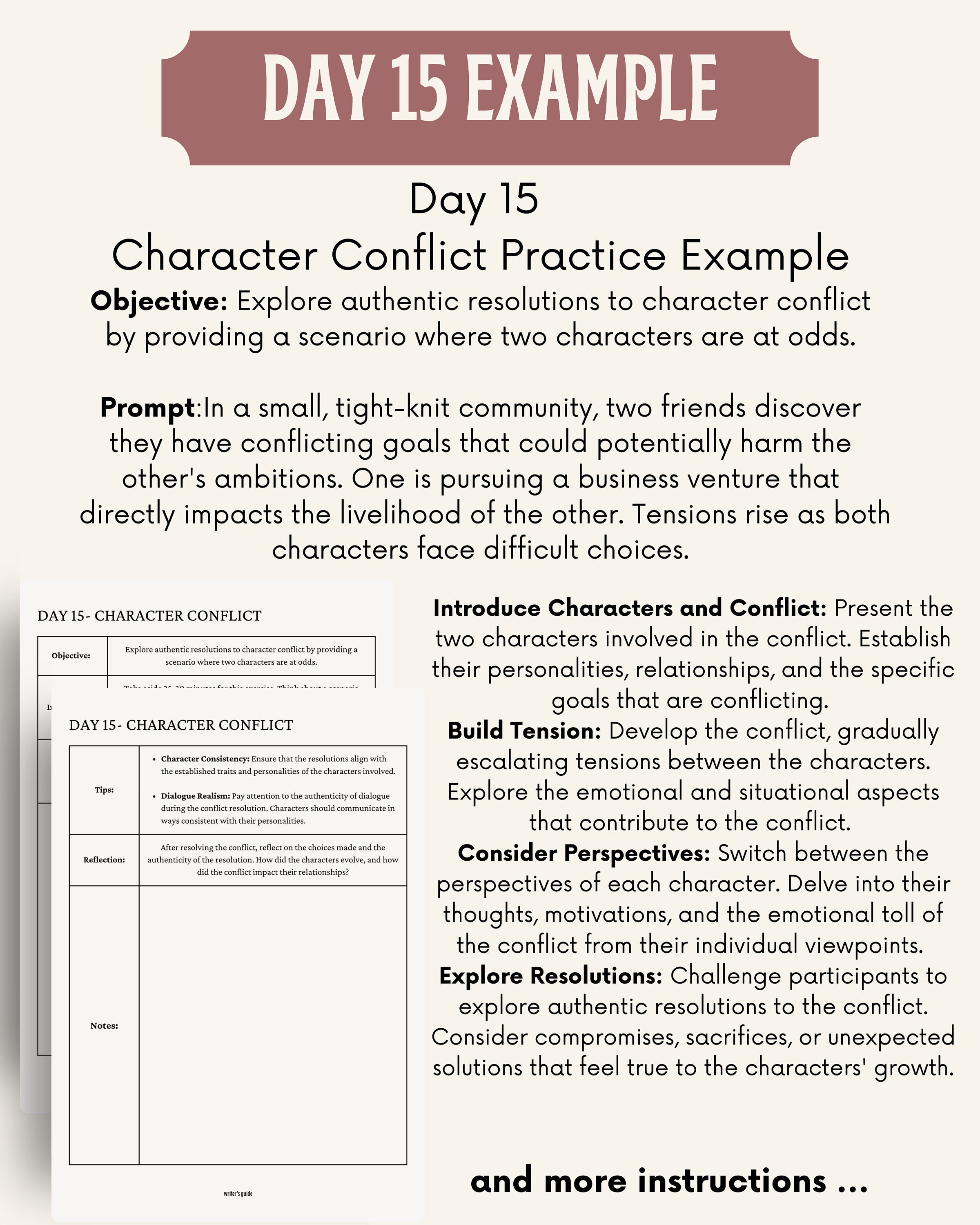 30 Day Writing Challenge Workbook, Daily Writing Prompts Exercises Tips ...