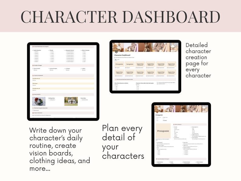 Notion Children Book Planner, Child Book Author Notion Planner ...