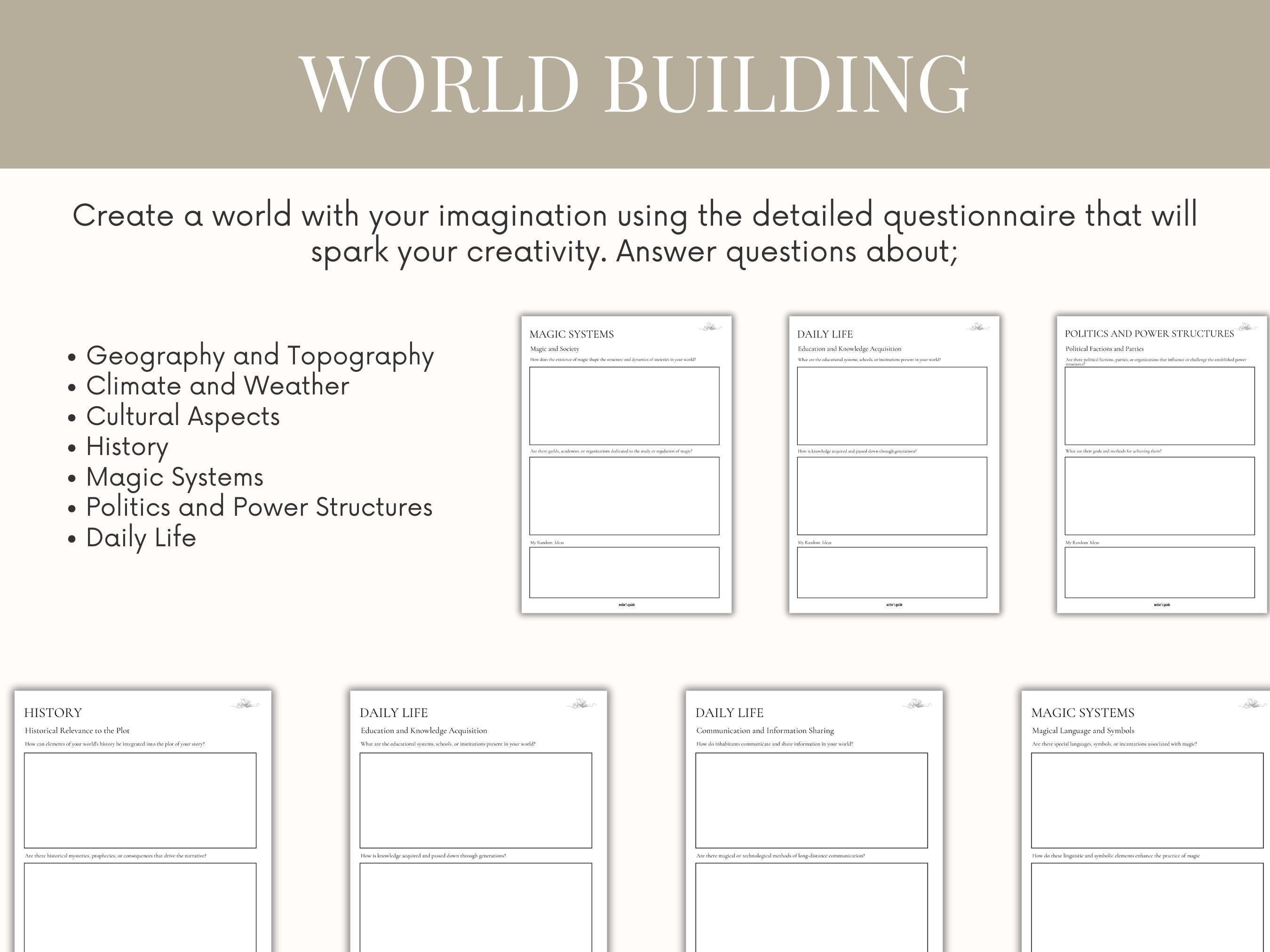 Ultimate Novel Planner Book Writing Planner, Plot Your Novel Outline ...