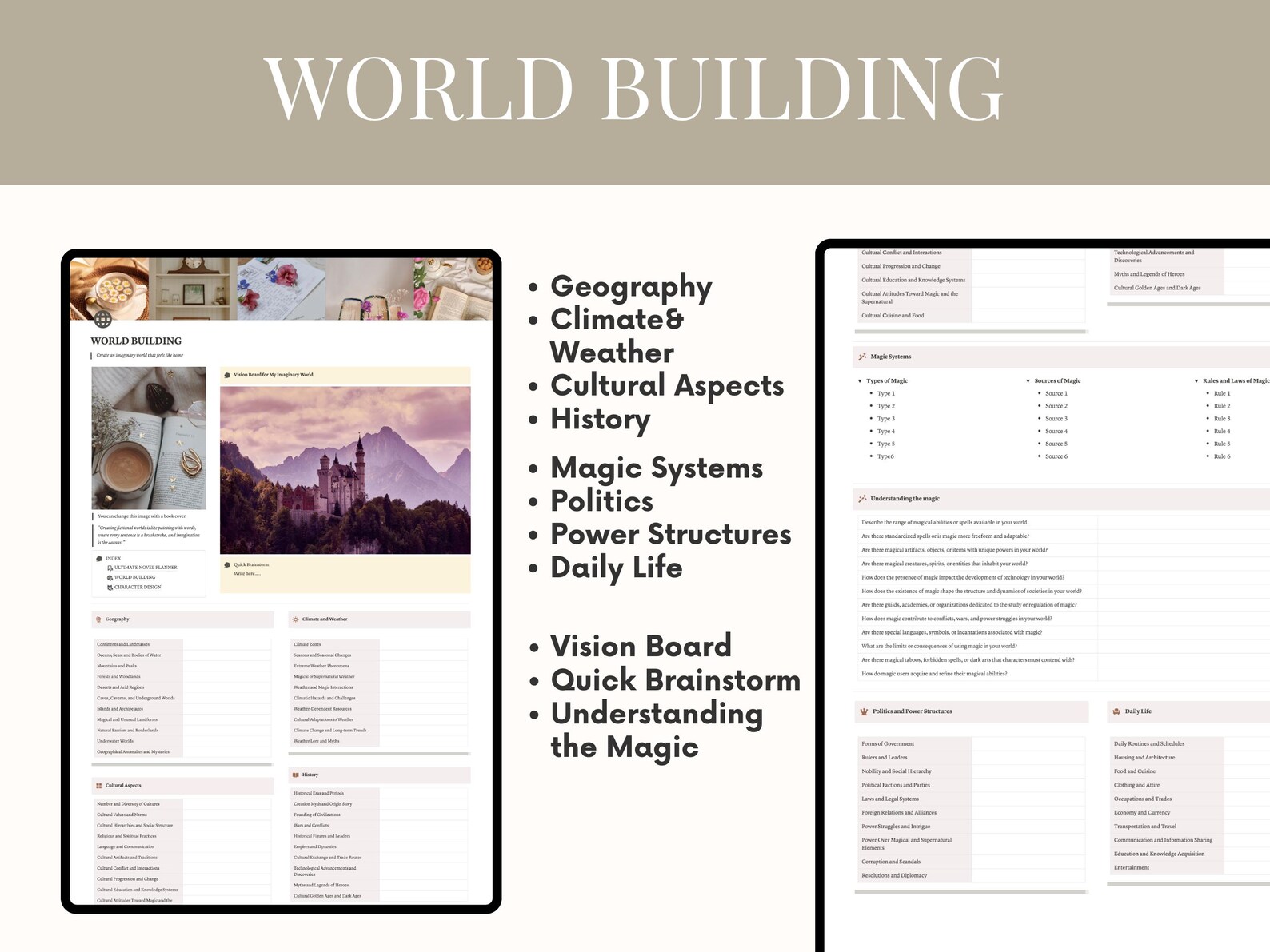 Book Planner Notion Template: Novel Writing, Novel Outline Plotting ...