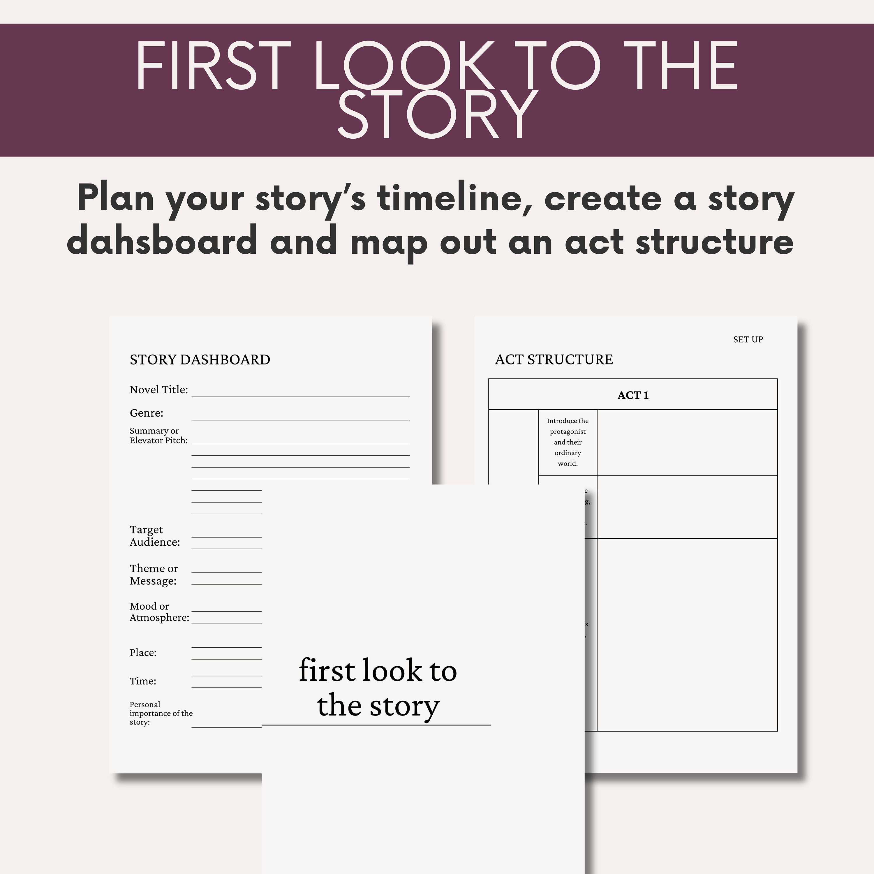 Fillable Fiction Book Writing Kit, World Building Worksheet, Writing ...