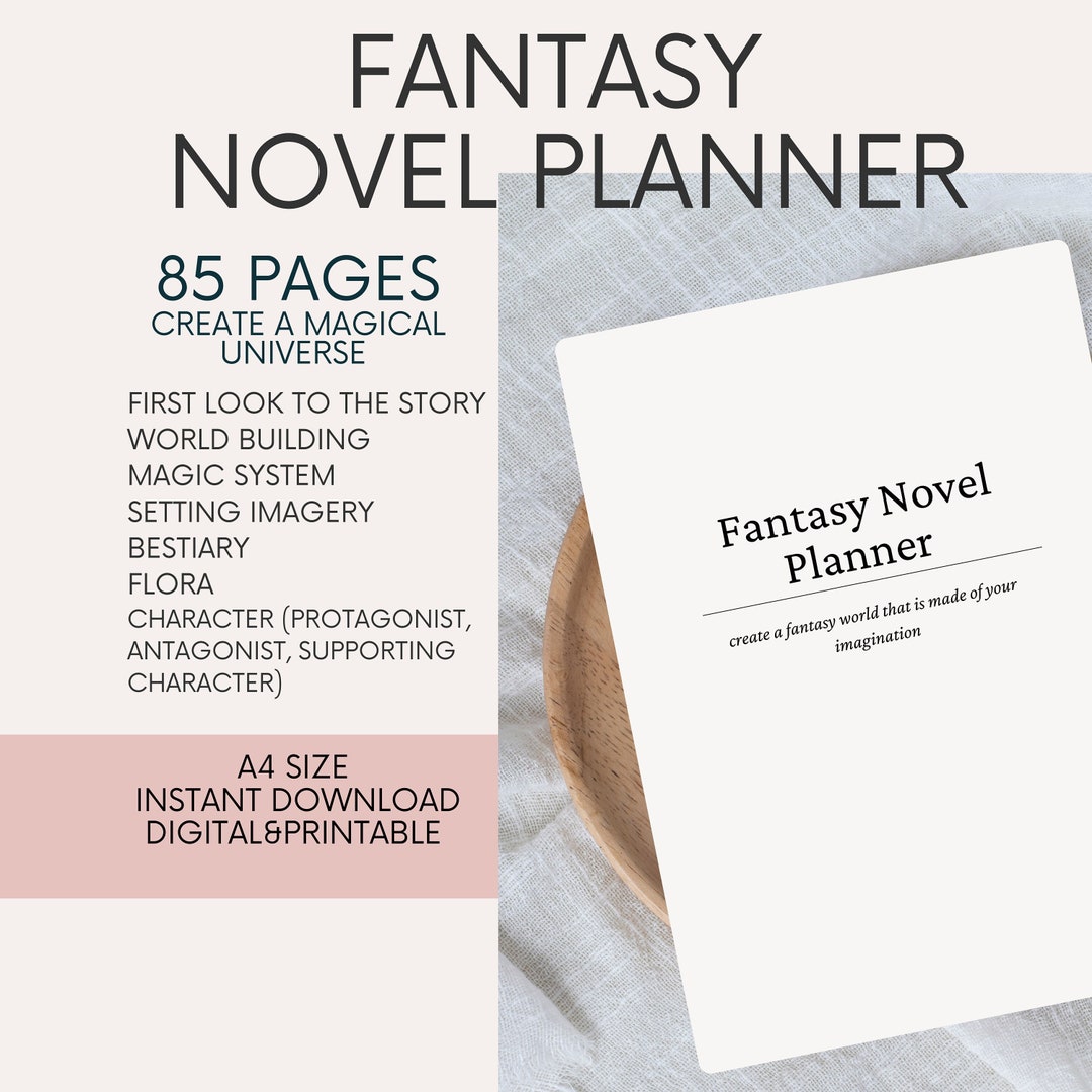 Fantasy Book Planner, Fiction Writing Workbook: Magic Systems, World ...