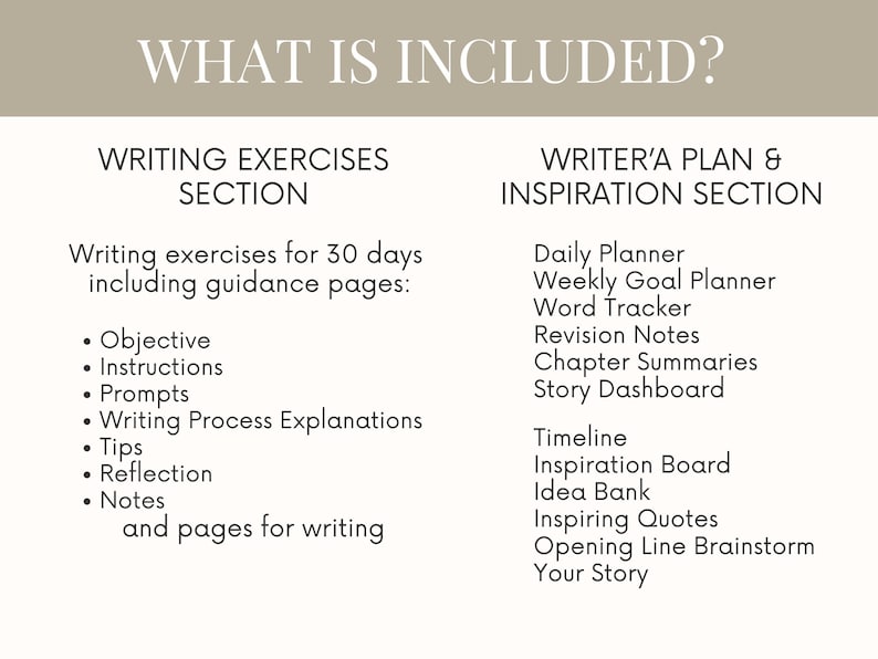 30 Day Writing Challenge Workbook: Daily Prompts & Exercises Tips - Etsy