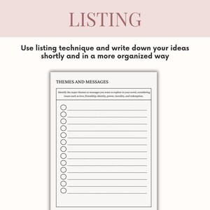 Writer Brainstorming Writing Template for Writer's Block, Creative ...