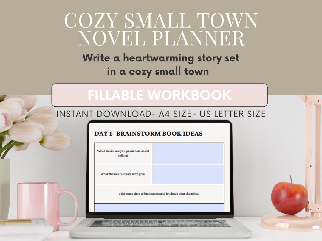 How to Write a Book Cozy Small Town Outline Novel Writing Workbook ...