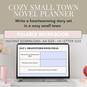 How to Write a Book Cozy Small Town Outline Novel Writing Workbook ...