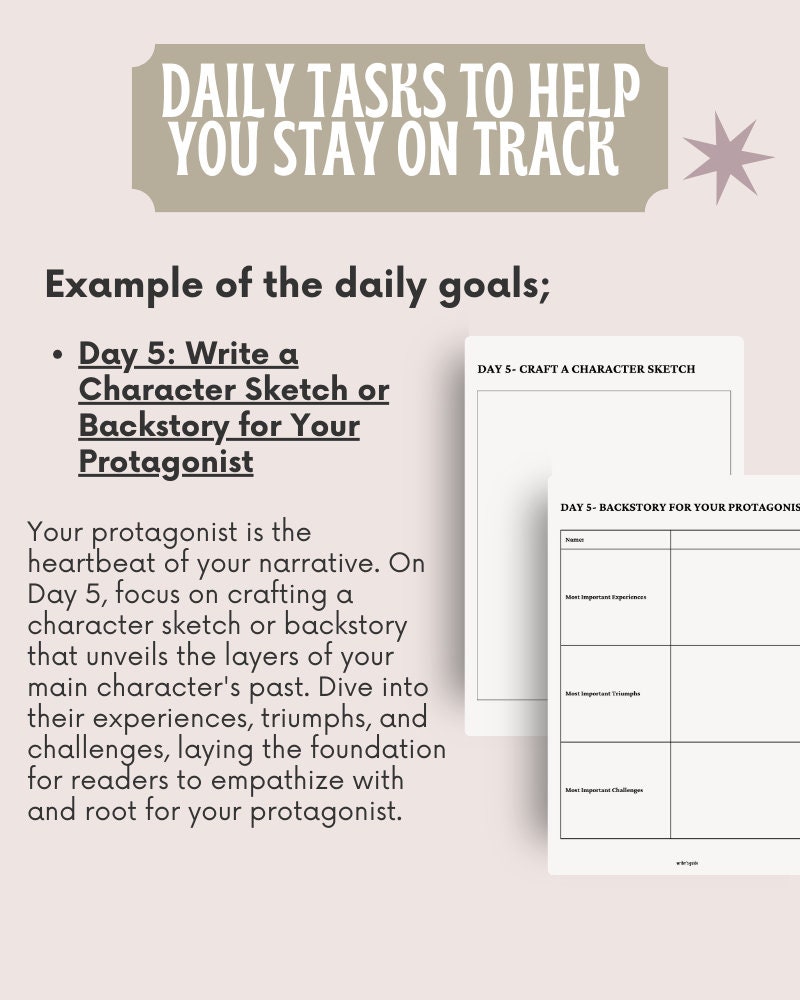 Guided Book Writing Planner in 60 Days, Novel Planner, Novel Planning ...