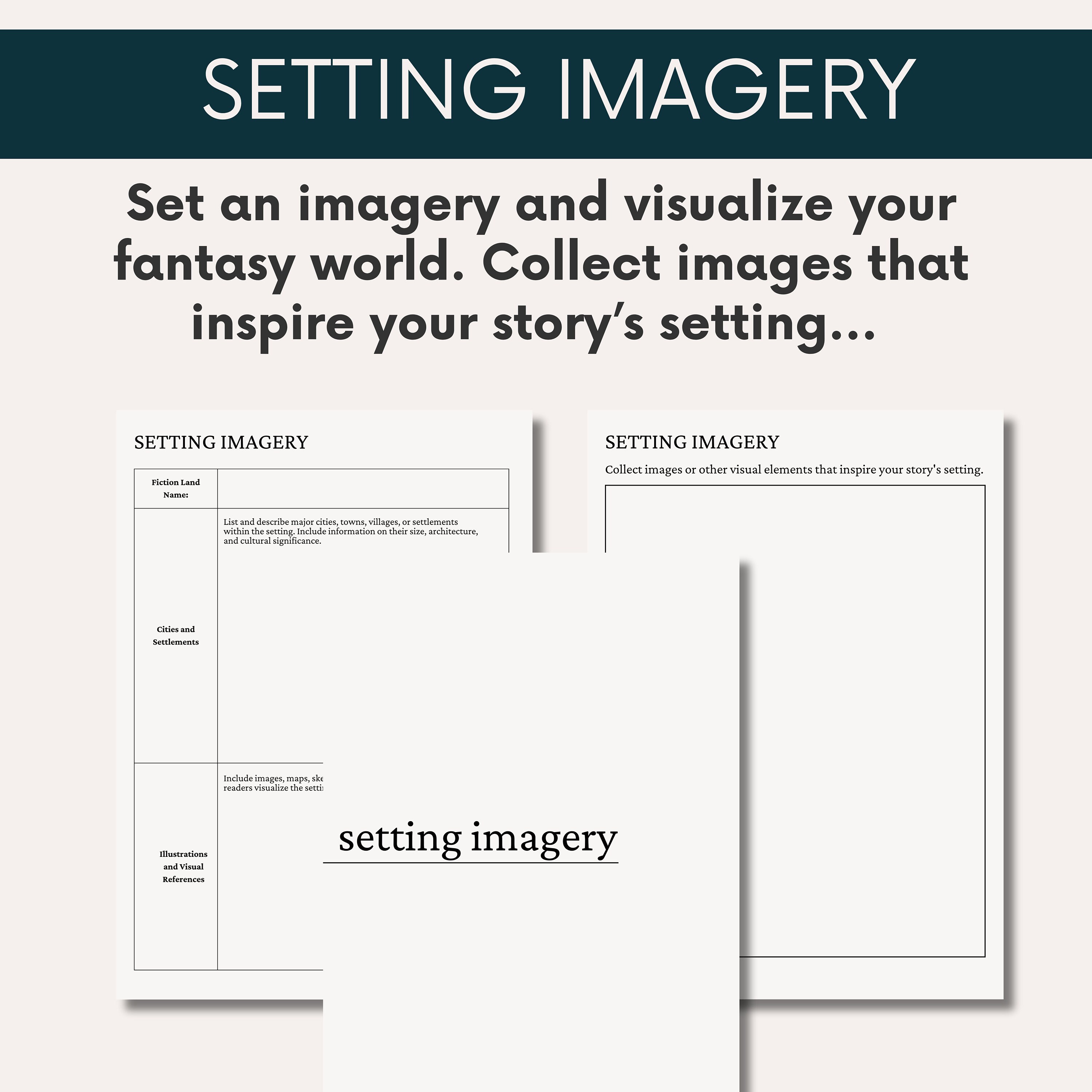 Fantasy Book Planner, Fiction Writing Workbook: Magic Systems, World ...