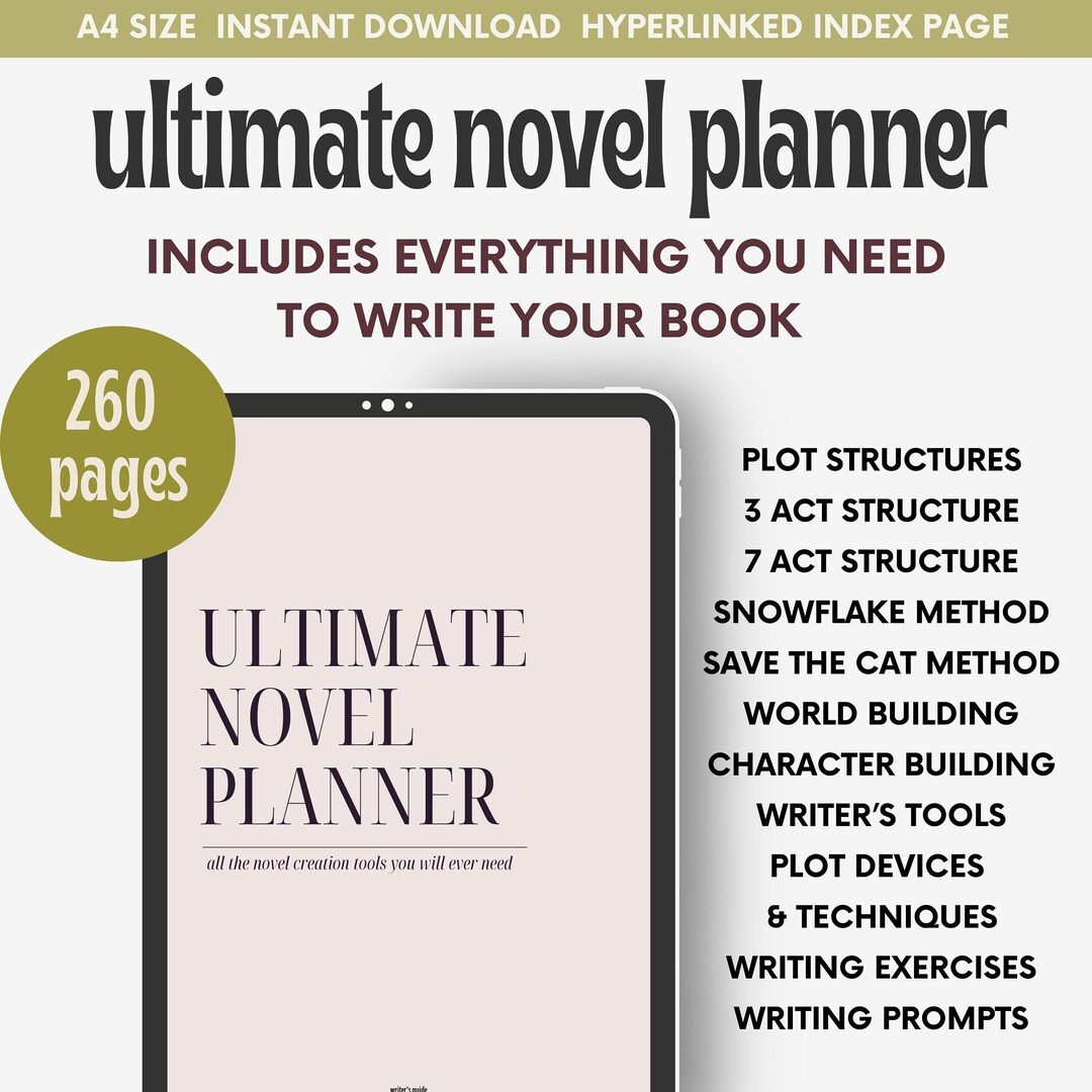 Ultimate Novel Planner: Character Workbook, Plotting Workbook, World ...