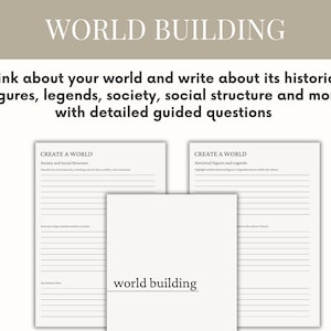 Fantasy Novel Writing Kit: World Building Planner, Fiction Book Plan ...