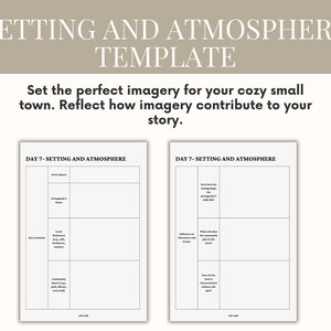 Cozy Small Town Novel Planner: Write Your Book in 60 Days, Story ...