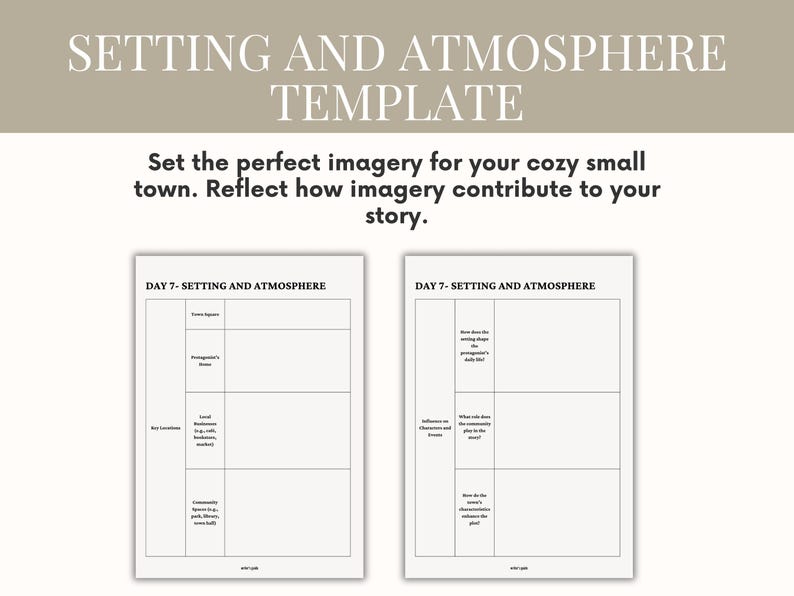 Cozy Small Town Novel Planner: Write Your Book in 60 Days, Story ...