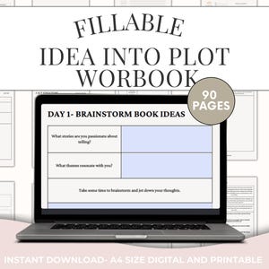 Writer Brainstorming Writing Template for Writer's Block, Creative ...