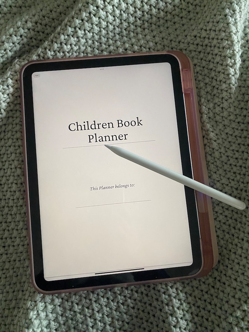 Children's Book Planner, Author Children Book Plan, Write a Children’s ...