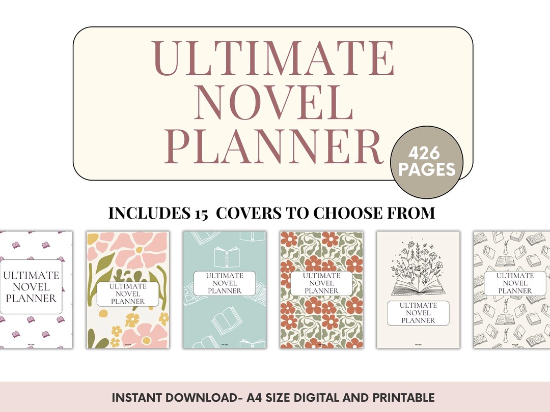 Ultimate Novel Planner: Book Writing Organizer, Plot Outline Sheet ...
