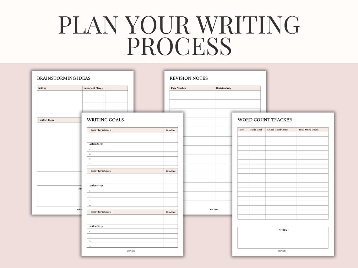 Author Planner: Write a Book, Daily Writing Plan, Word Counter ...