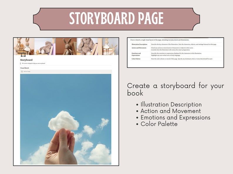 Notion Children Book Planner, Child Book Author Notion Planner ...