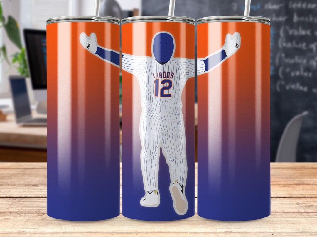 Mets Lindor Tumbler Wrap for 20 Oz Skinny Tumbler, New York Francisco ...