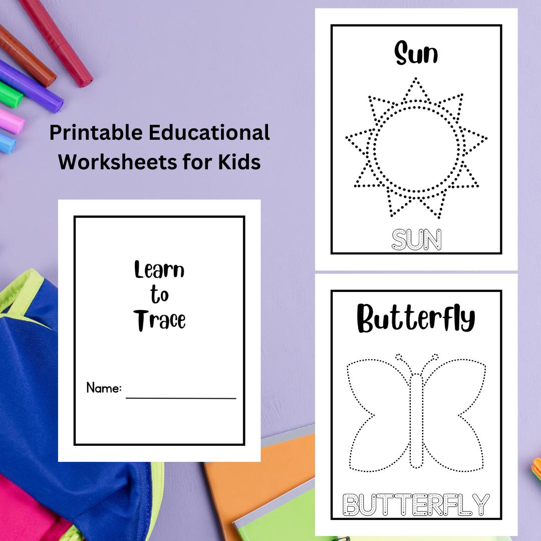Educational Printable Worksheets Activities for Toddlers, Preschoolers ...