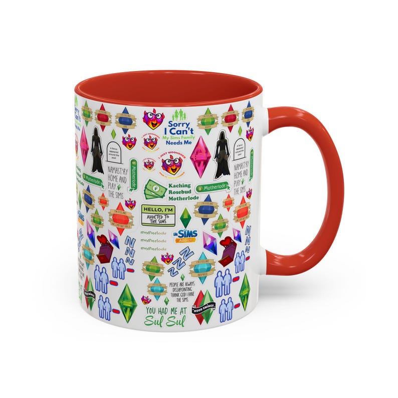 Sims Mug, Sims 4 Coffee Mug, Plumbob Video Game Gift, Funny Sims Mug ...