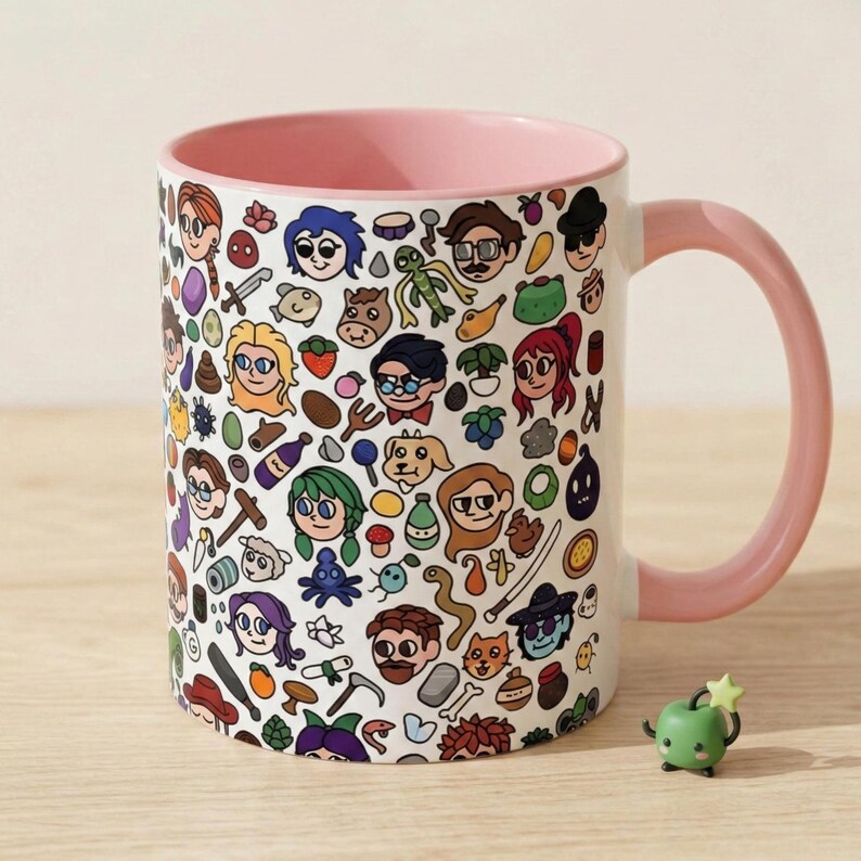 Stardew Valley Characters Mug, Pixel Art Gamer Mug, Stardew Valley Gift ...
