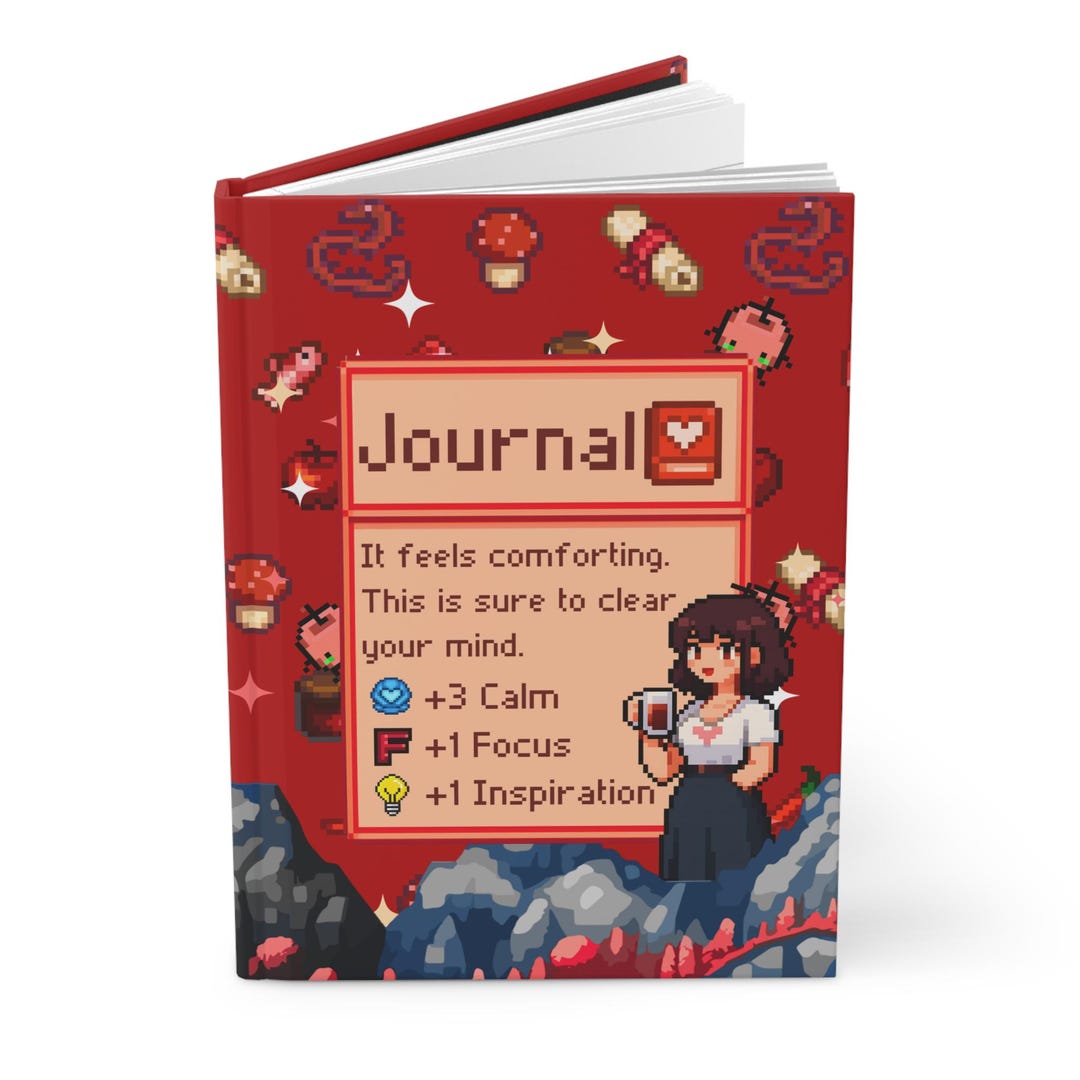 Stardew Valley Red Journal, Stardew Journal, Gamer Notebook, Stardew ...