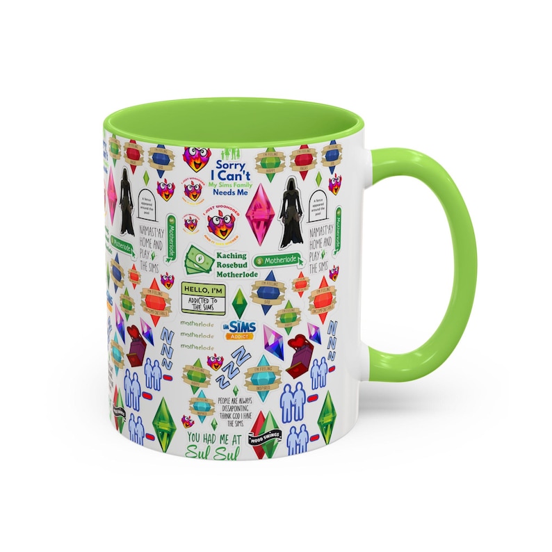 Sims Mug, Sims 4 Coffee Mug, Plumbob Video Game Gift, Funny Sims Mug ...