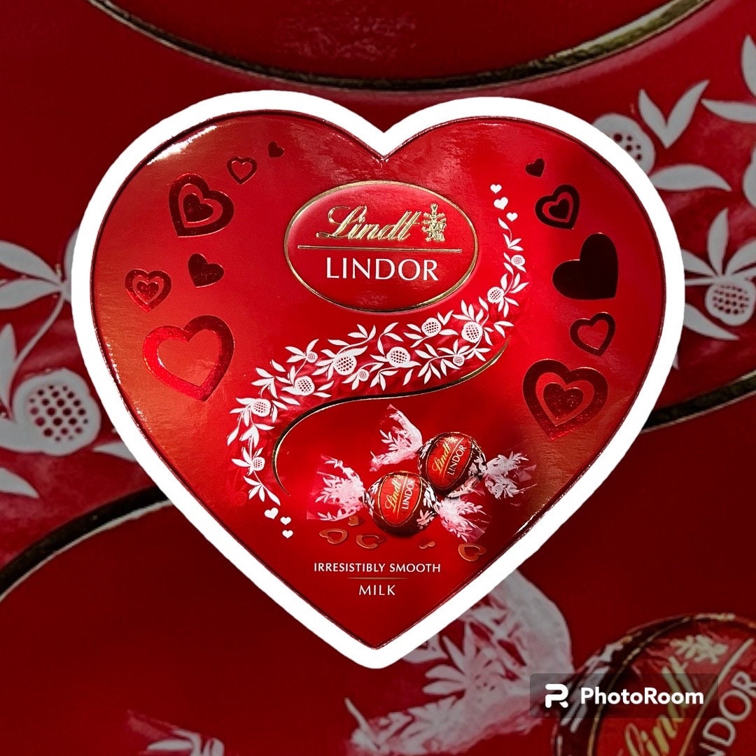 Lindt Lindor Milk Chocolate Heart Gift Box 200g - Etsy