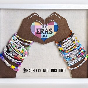 Bracelet Display Case for Friendship Bracelets - White Shadow Box Frame ...