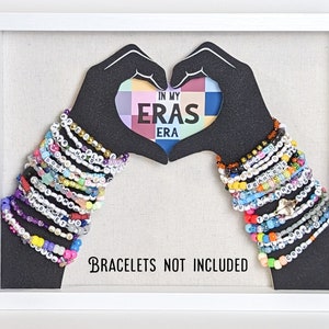 Bracelet Display Case for Friendship Bracelets - White Shadow Box Frame ...