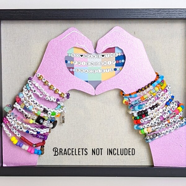 Heart Hand With Friendship Bracelet - Etsy