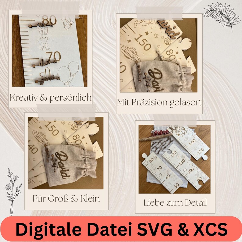 Meter Stick Puzzle, Laser Cut SVG XCS Scale, Wall Ruler, DIY Measuring ...