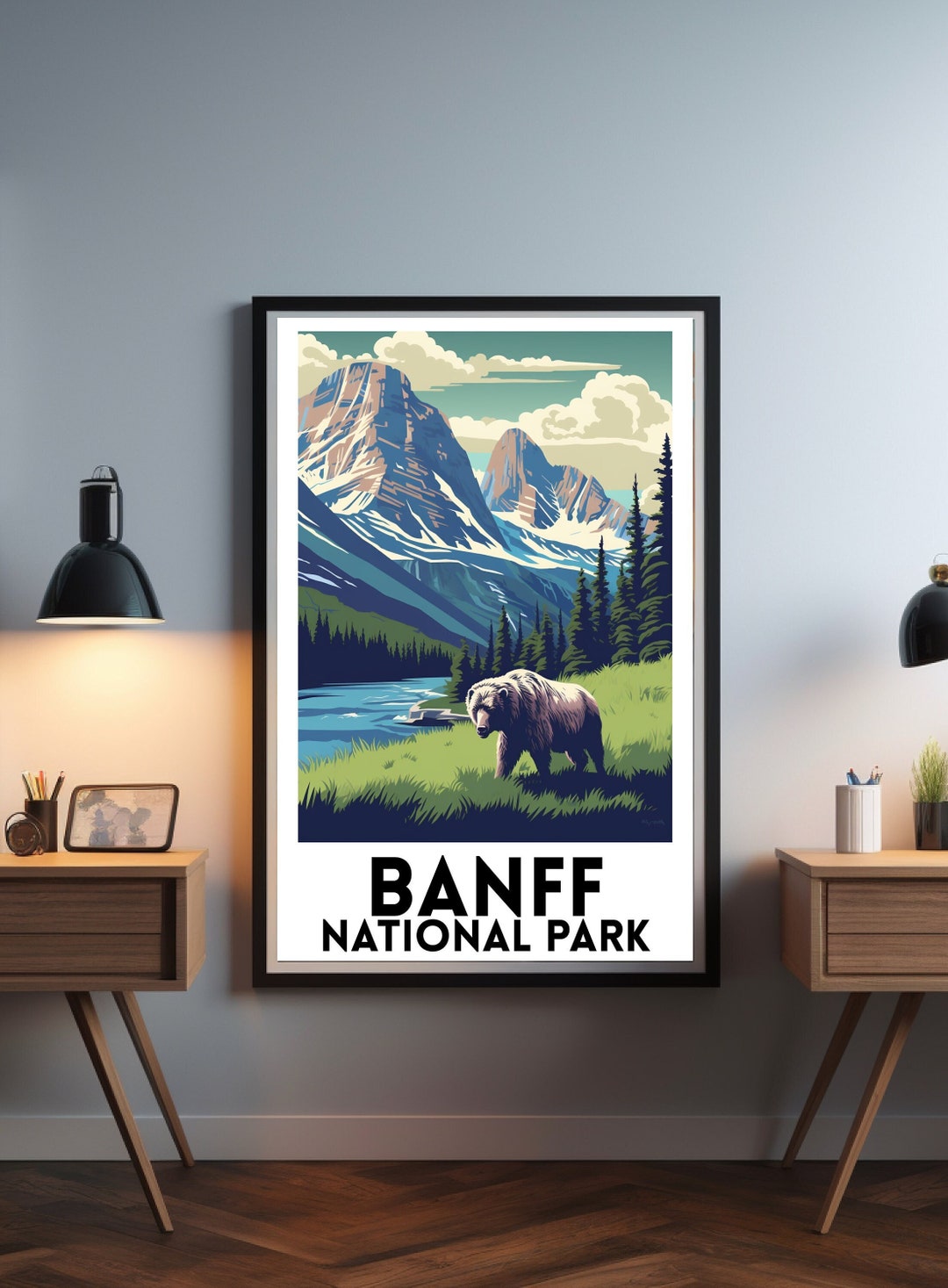 Banff National Park Poster Banff Poster Banff Art Poster - Etsy
