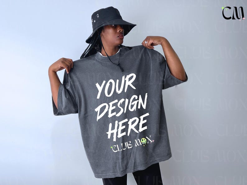 Shaka Wear Mockup, Black Female Model Mockup, SHADOW SHGDD Shaka Wear ...