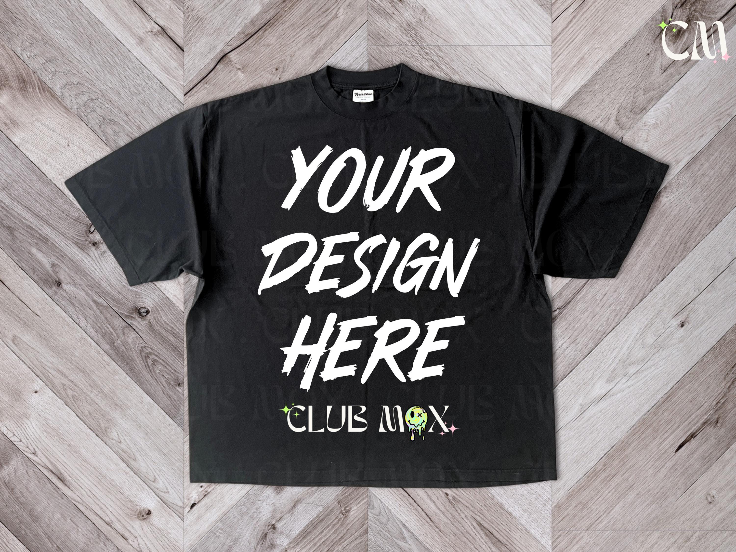 BLACK Shaka Wear Mockup, Oversized T Shirt Mock Up, SHGDD Shaka Wear ...