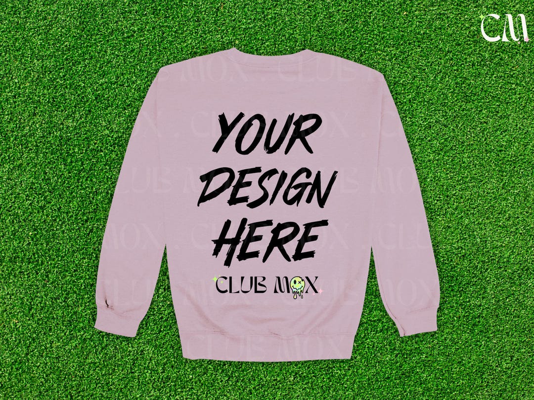 PARAGON SF000 Mockup, BACK Sweater Mockup, GILDAN Softstyle Sweatshirt ...
