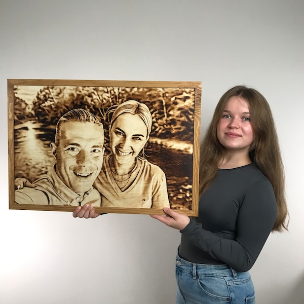 Wood Portrait - Etsy