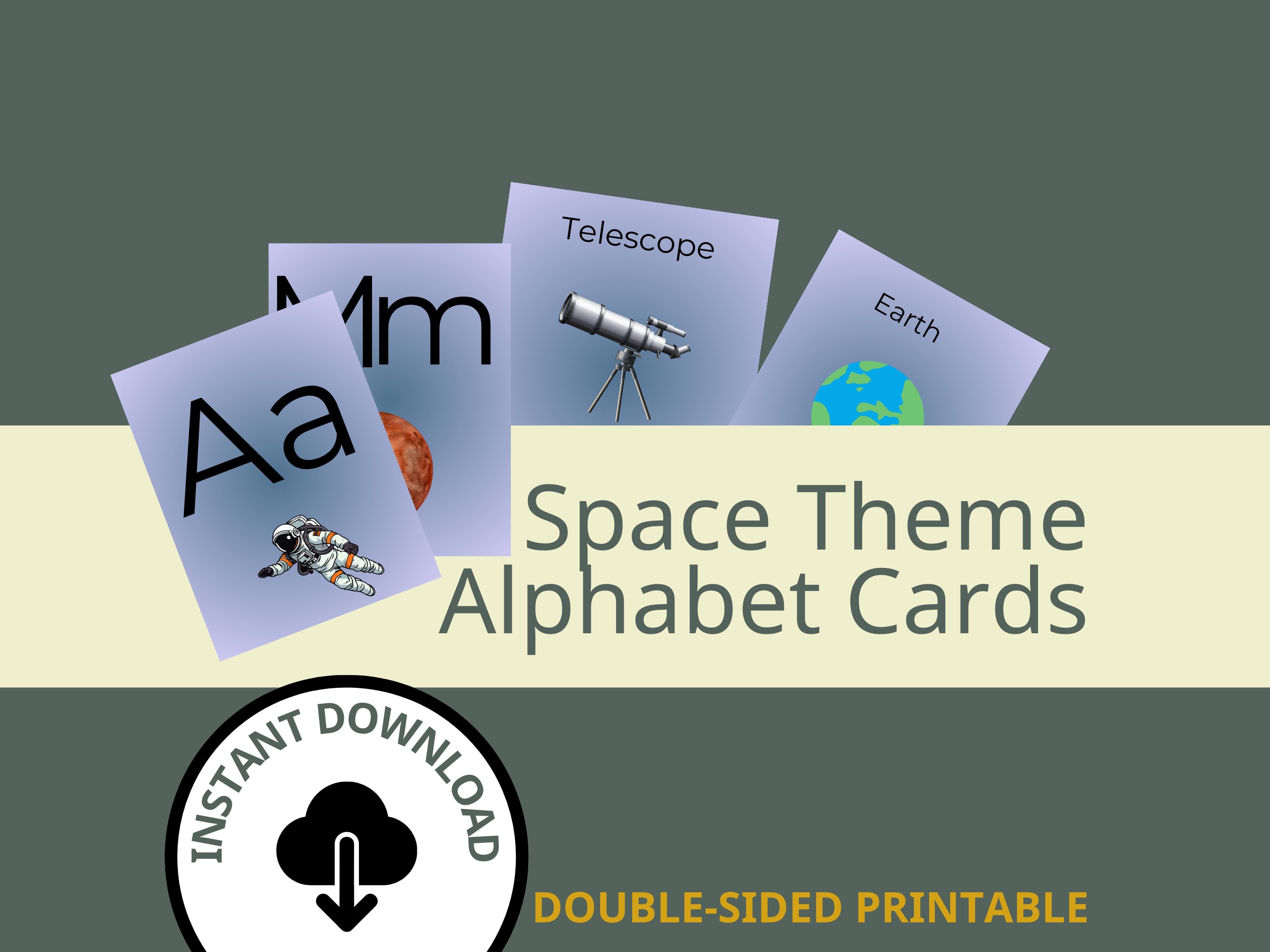 Alphabet Flashcards Printable ABC Flash Cards Homeschool Education ...
