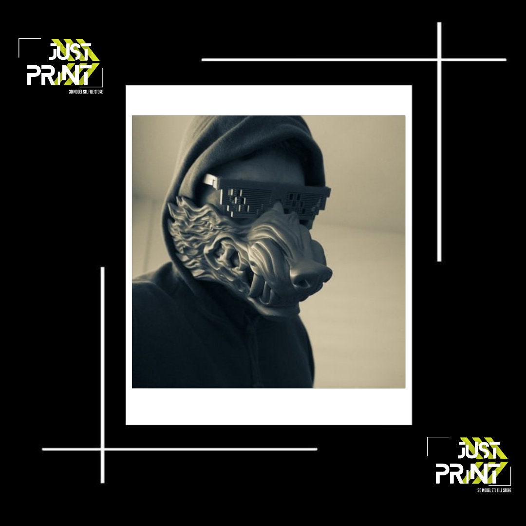 Werewolf Mask Half Mask High Quality 3D Printer Files 3D STL - Etsy