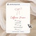 Coquette Menu Template, Coffee Menu Template, Restaurant Menu Template ...